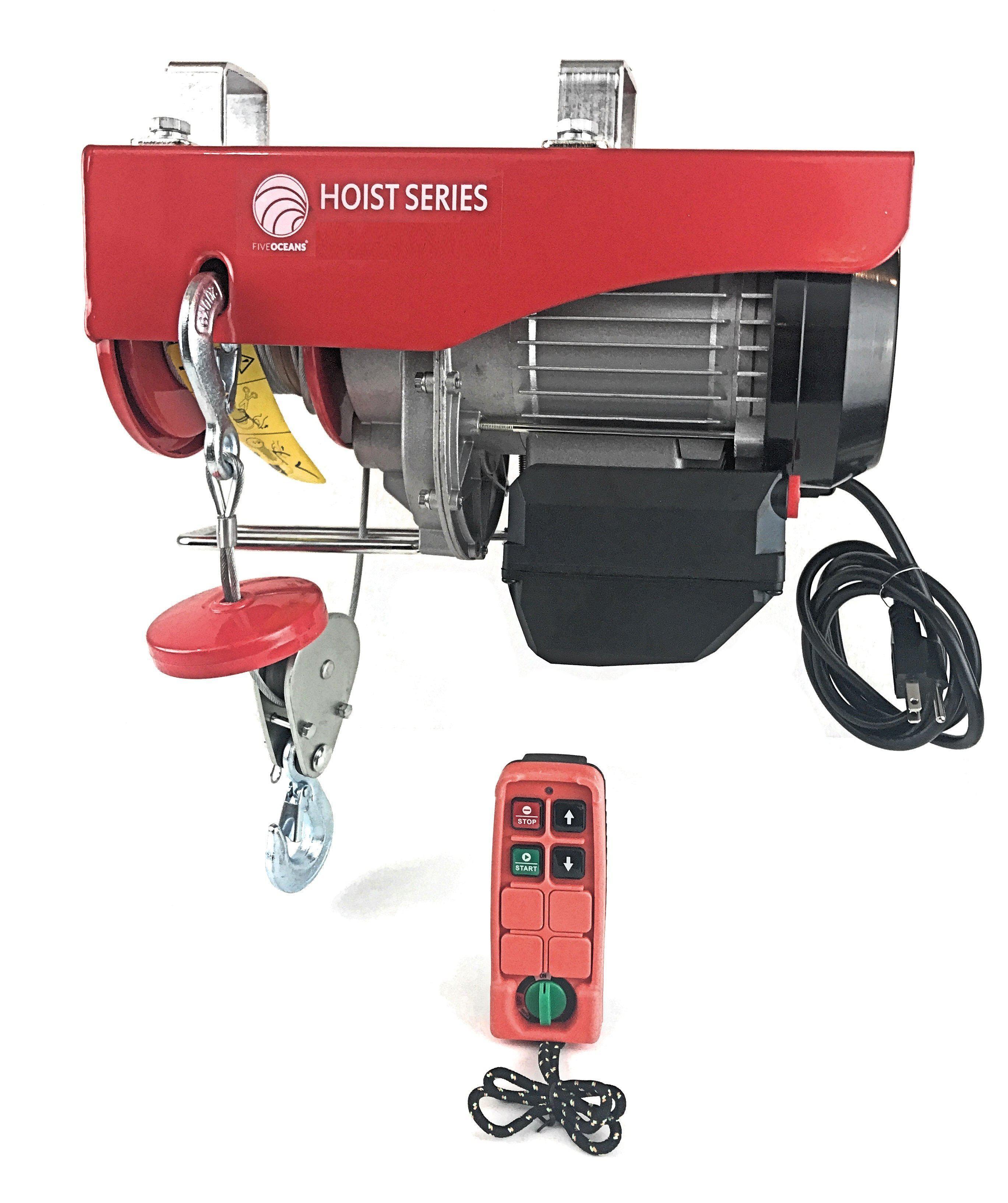 880lbs (400kg) Overhead Electric Hoist with WIRELESS Remote Control ...
